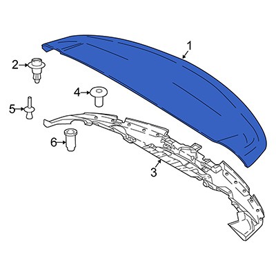 SPOILER ARRIERE EN APPRET JCW MINI F60 pièces SPOILER ARRIERE EN APPRET ...